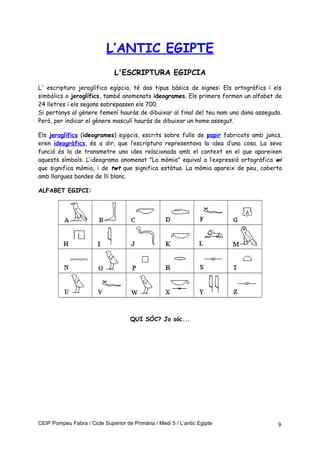 L'ANTIC EGIPTE | PDF