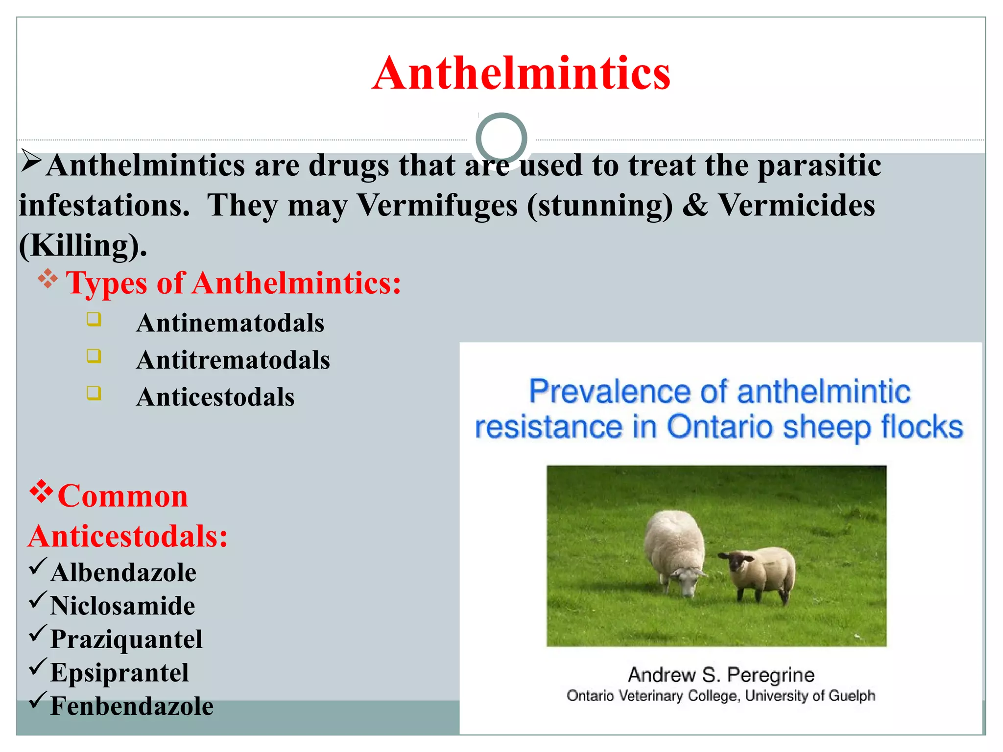 Presentation on Anticestode drugs | PPT