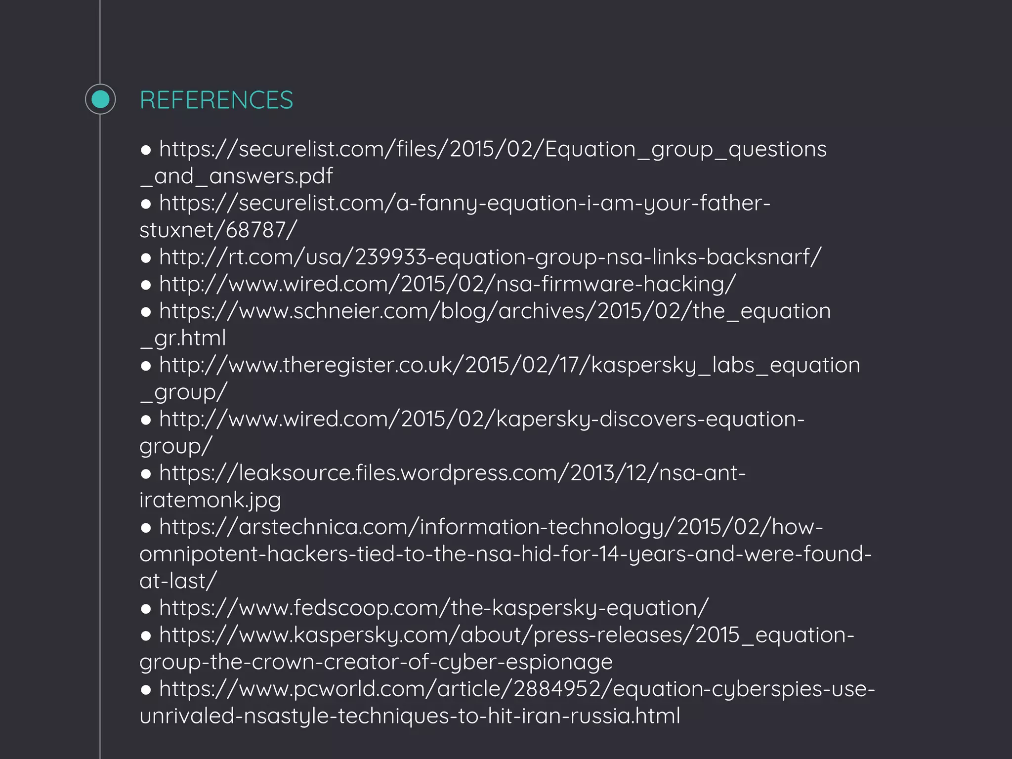 The Equation Group & Greyfish | PPT
