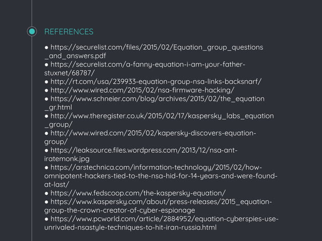 The Equation Group & Greyfish | PPT