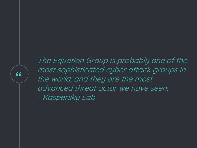 The Equation Group & Greyfish | PPT