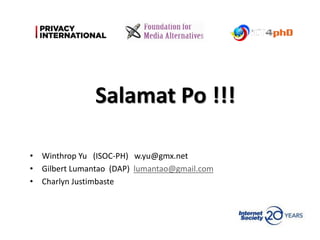 Anti-Child Porn Act & Privacy (slides from ICT4PHD) | PPT