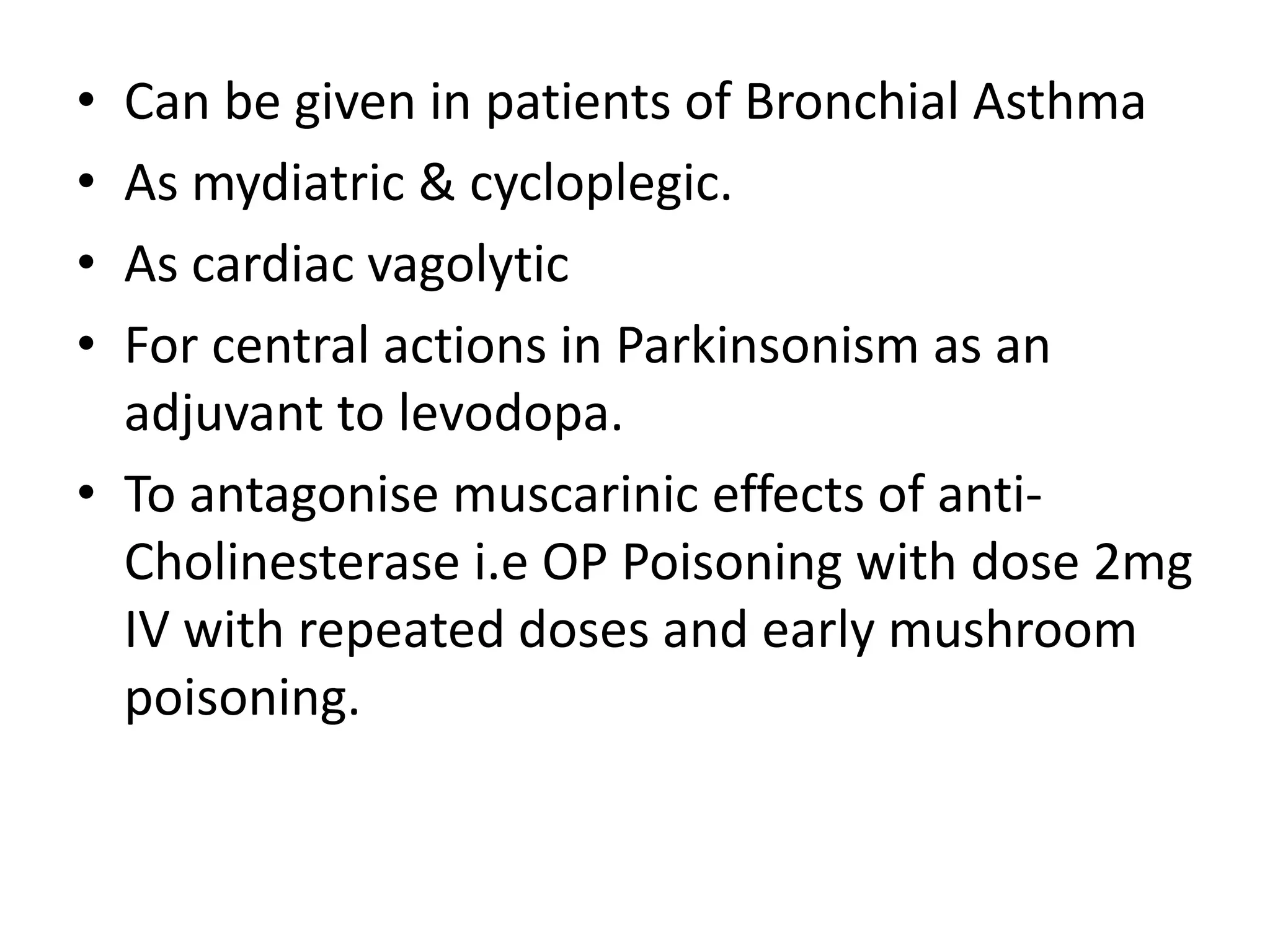 Anticholinergic drugs | PPTX