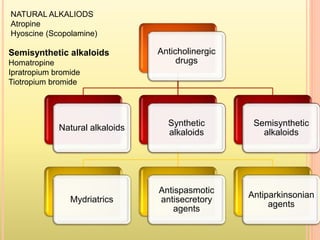 Anticholinergic drugs (Pharmacology) for medical dental and nursing ...