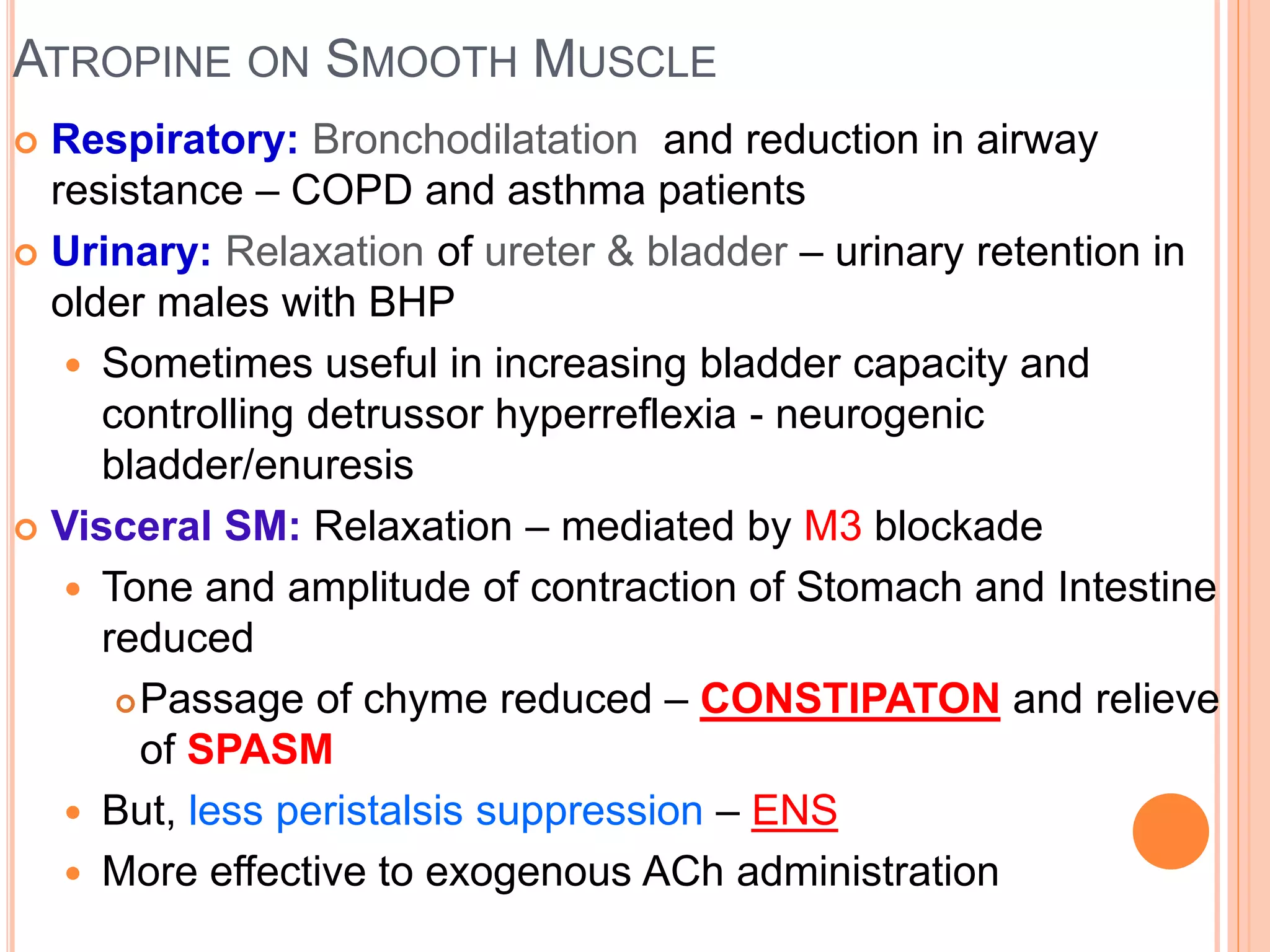 Anticholinergic drugs - pharmacology | PPTX