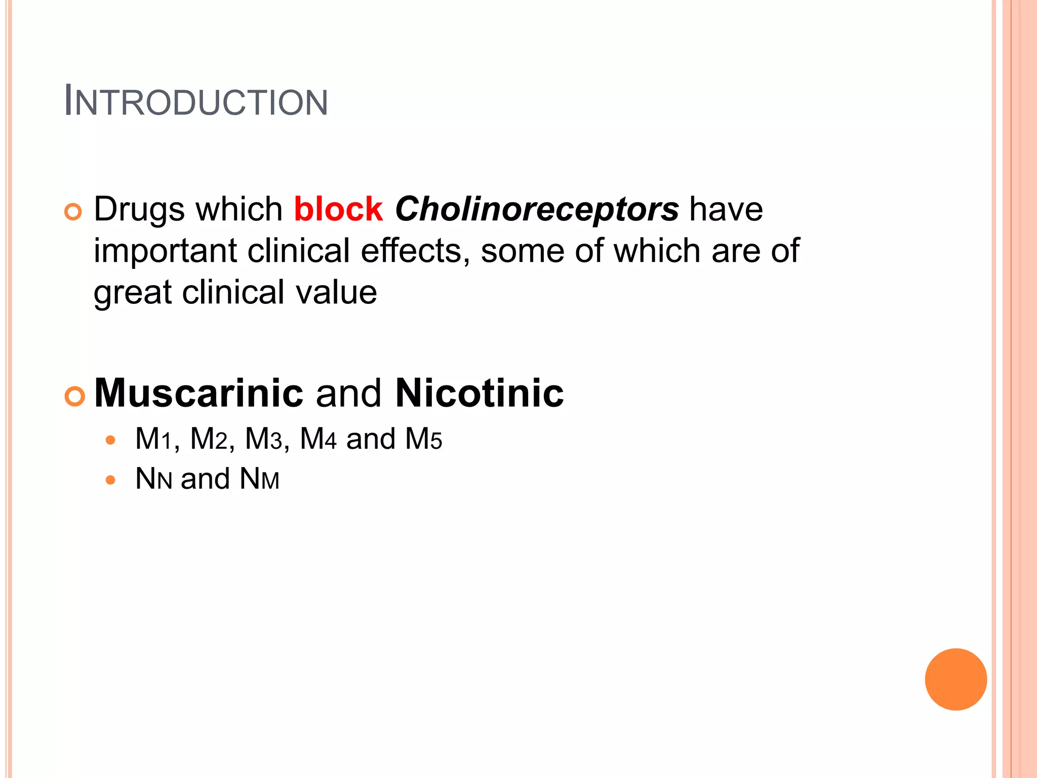Anticholinergic drugs - pharmacology | PPTX