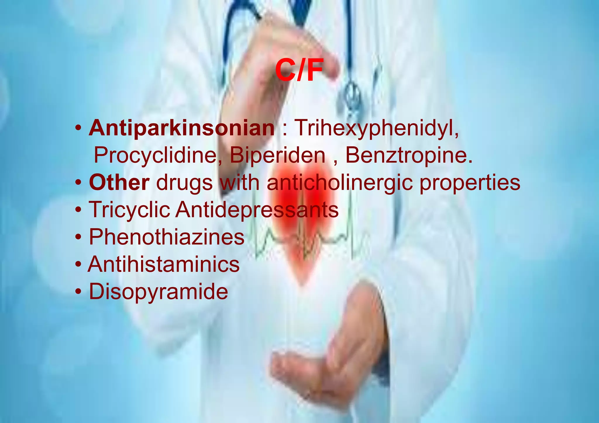 Anticholinergic drugs | PPTX