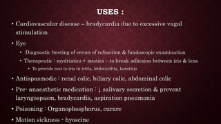 Anticholinergic drugs | PPTX