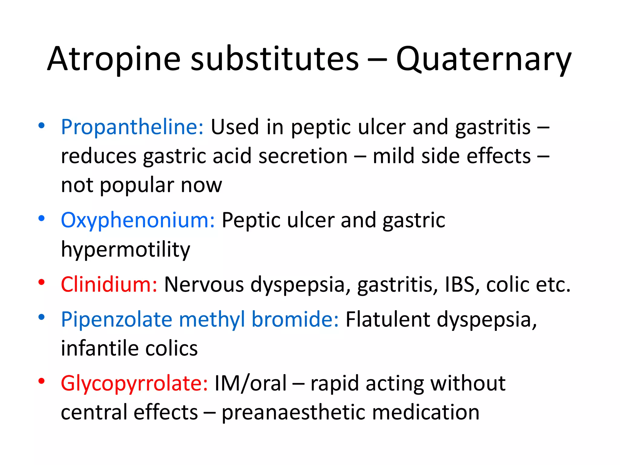 Anticholinergic Drugs | PPTX