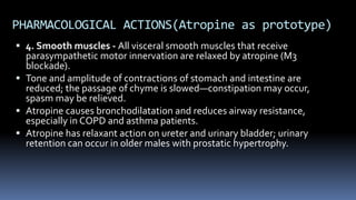 Anti cholinergic drugs | PPTX