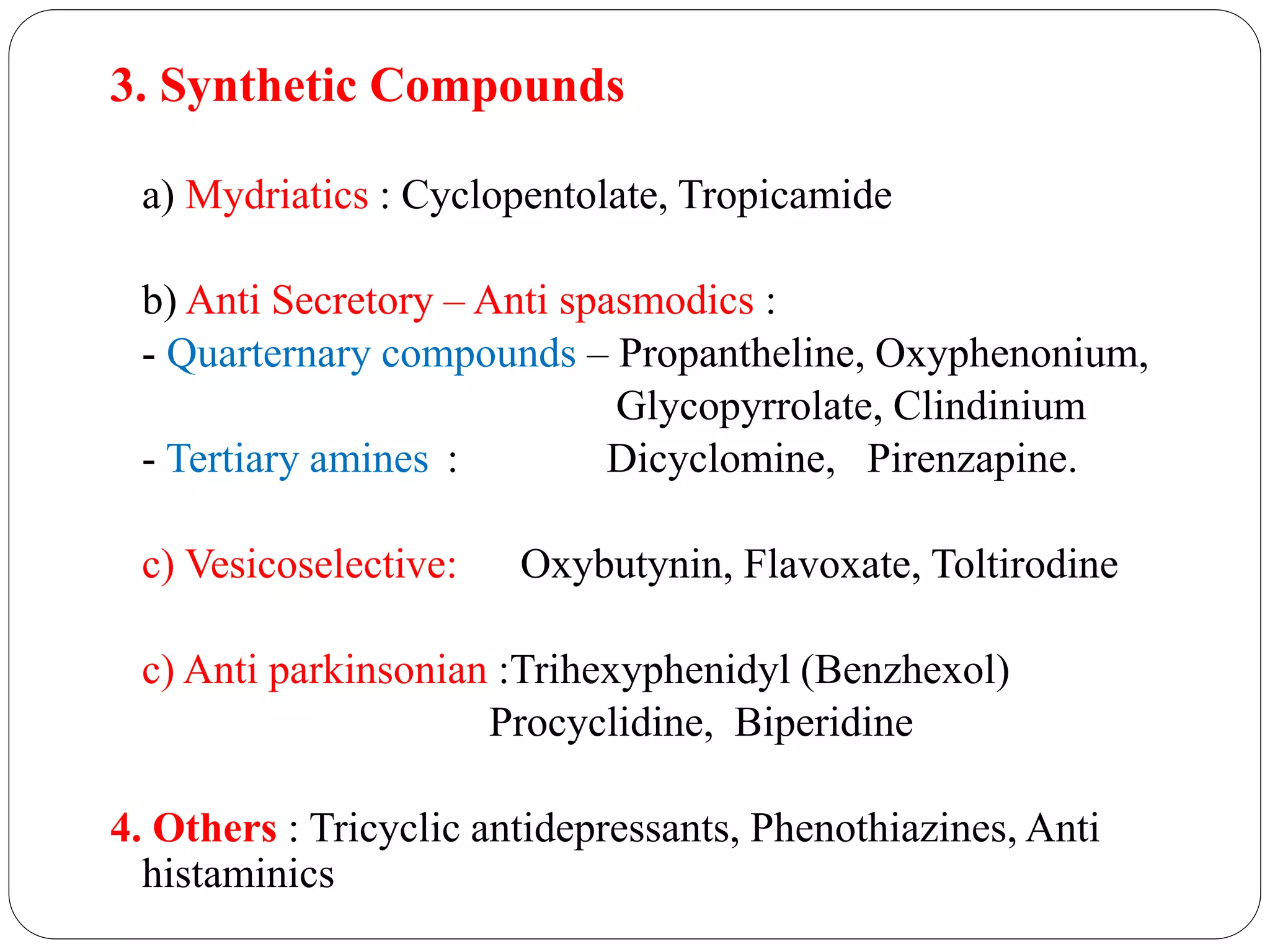 Anti cholinergic drugs- AIMS PARA.pptx