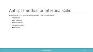 Anticholinergic Drugs: Mechanism, Uses, and Adverse Effects | PPTX