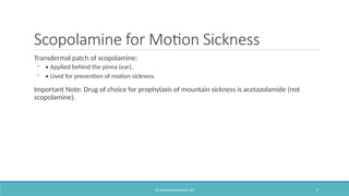 Anticholinergic Drugs: Mechanism, Uses, and Adverse Effects | PPTX