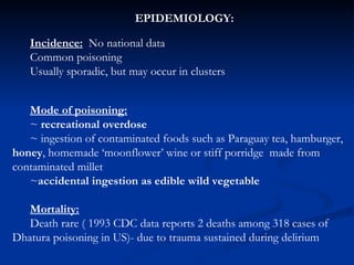Anticholinergic Plant Poisoing | PPT