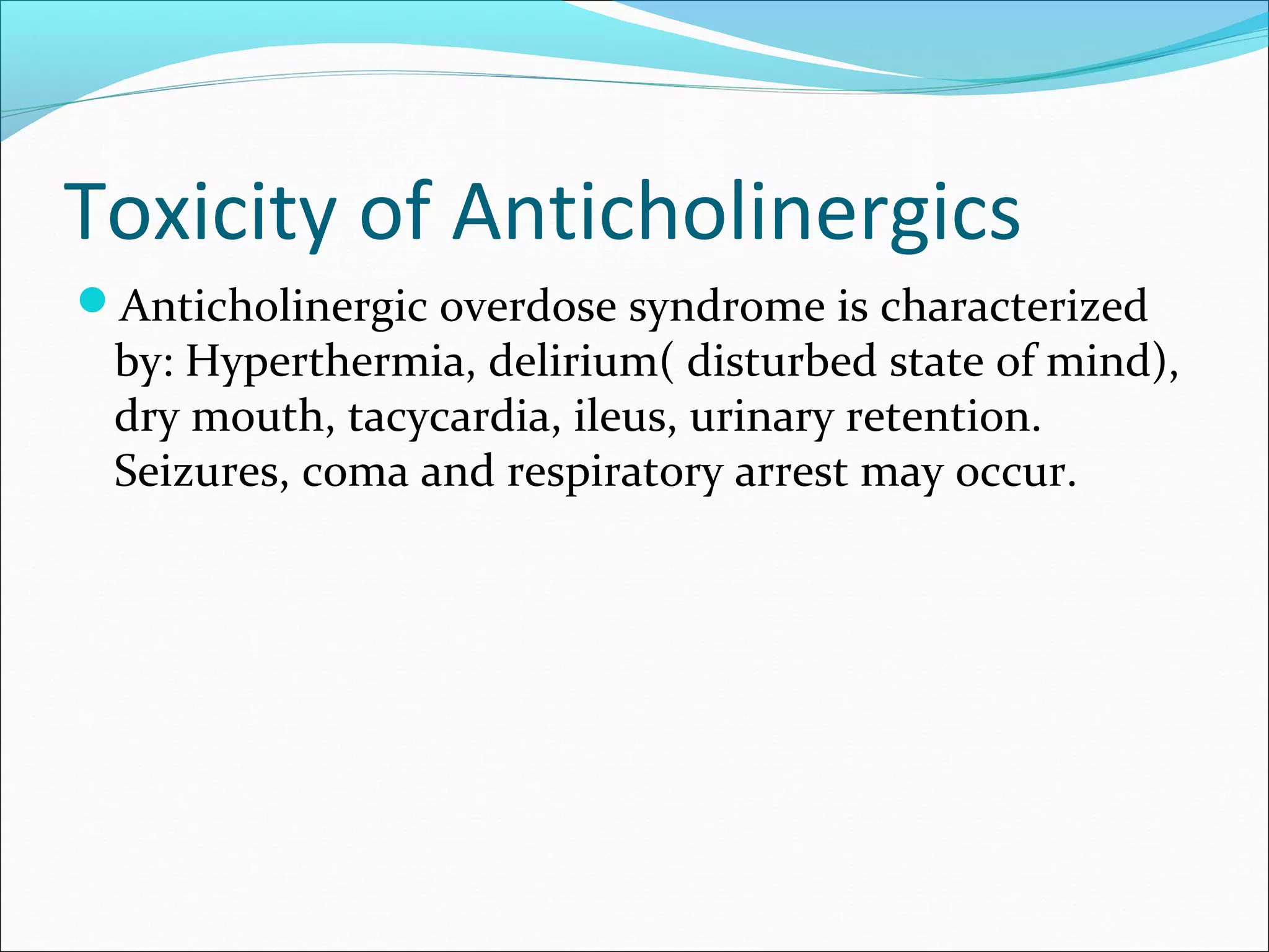Anticholinergics | PPT