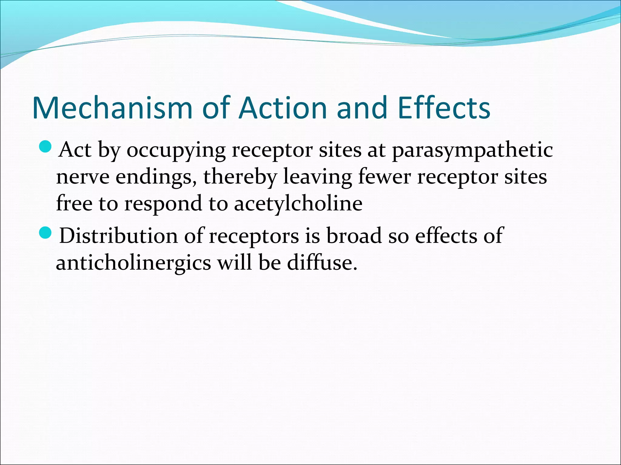 Anticholinergics | PPT