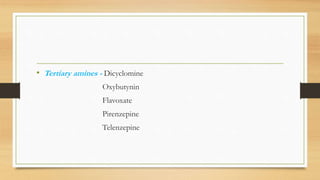 Anticholinergic Drugs | PPTX