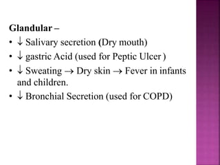 Anticholinergics.pptx | Lung and Respiratory Health | Diseases and ...