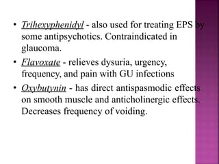 Anticholinergics.pptx | Lung and Respiratory Health | Diseases and ...