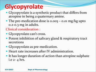 Anticholinergics drugs | PPT