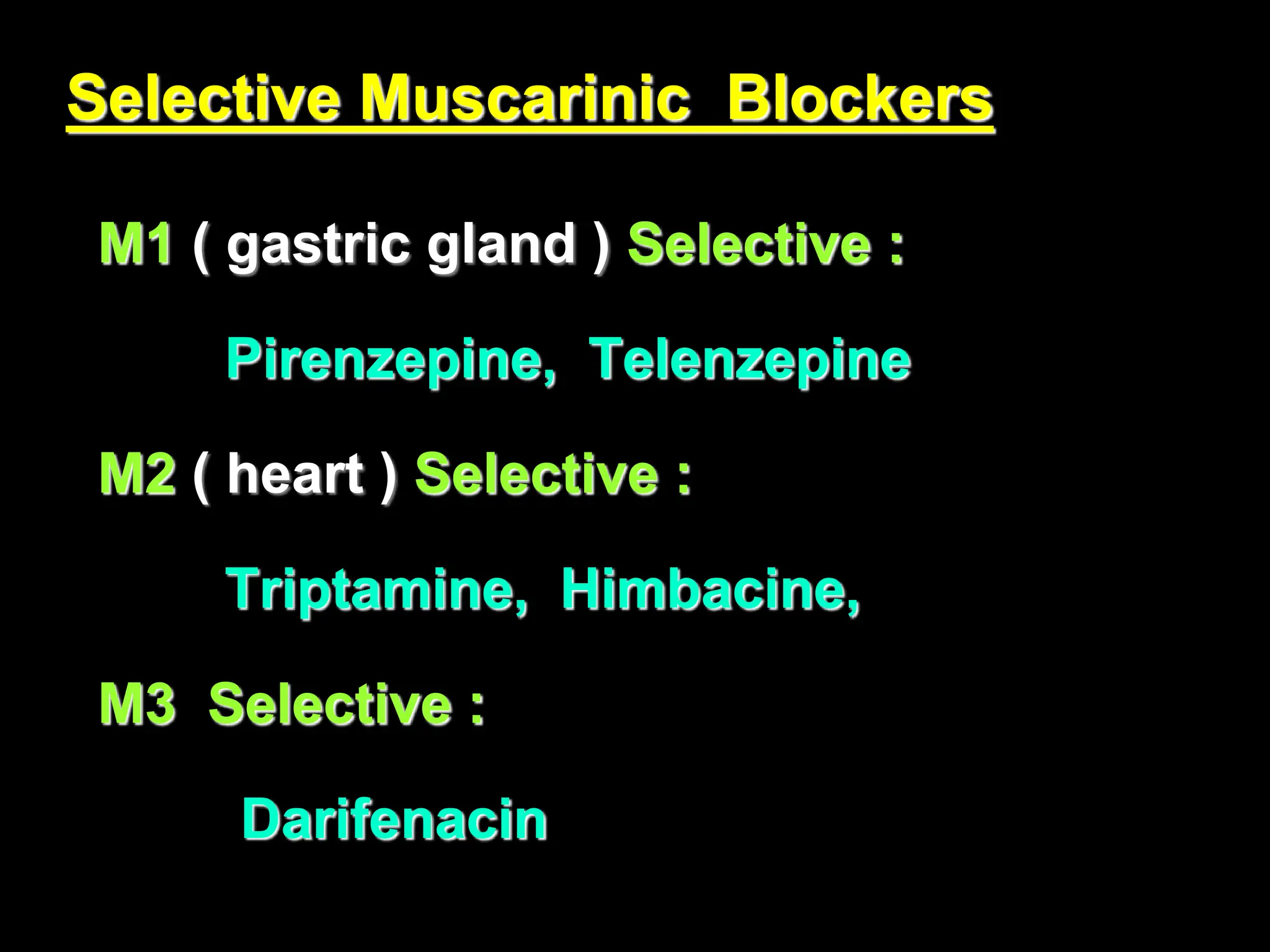 anticholinergic drugs atropine substitute | PPT
