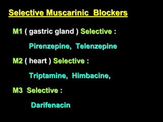 anticholinergic drugs atropine substitute | PPT