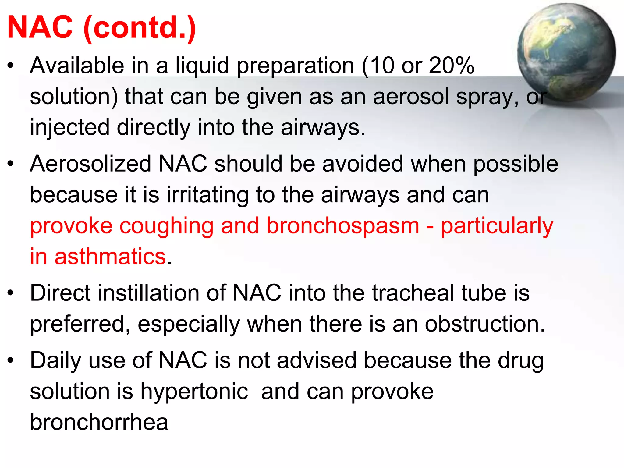 ANTI-CHOLINERGICS & MUCOLYTICS | PPTX