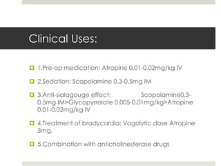 Anticholinergics and anti emetics | PPTX
