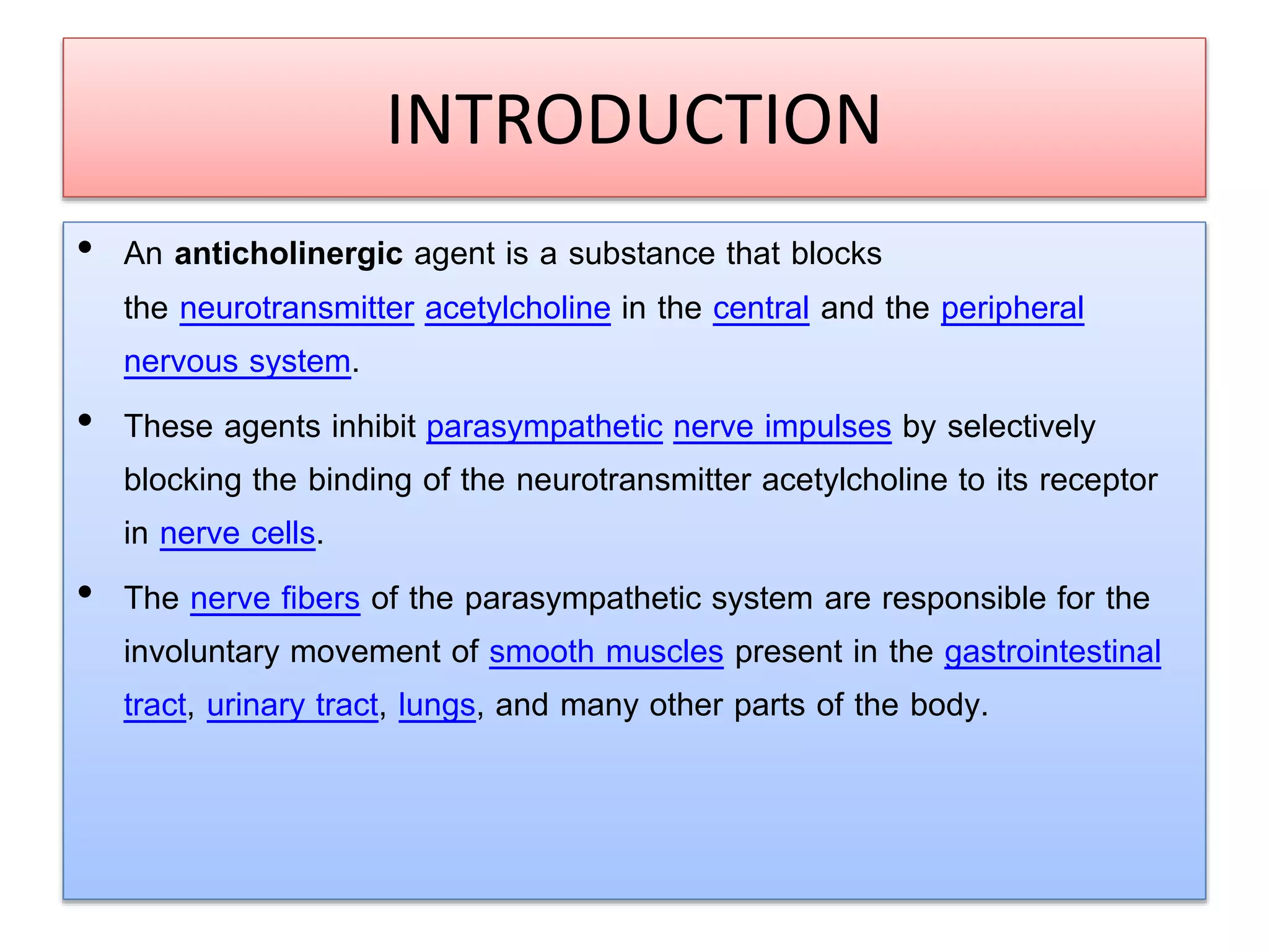 Action of anticholinergics on Genito-urinary System | PPTX