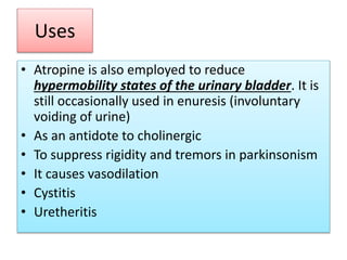 Action of anticholinergics on Genito-urinary System | PPTX