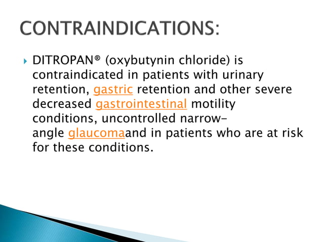 Action of anticholinergics on Genito-urinary System | PPTX