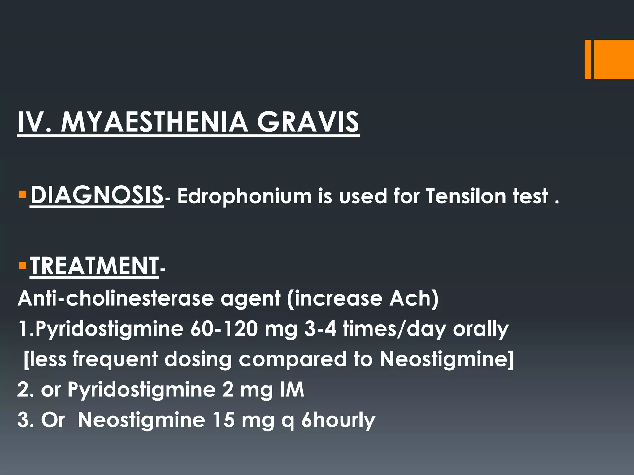Anticholinesterases | PPTX