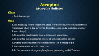 Anticholinesterases & Anticholinergics | PDF | Brain and Nervous System ...