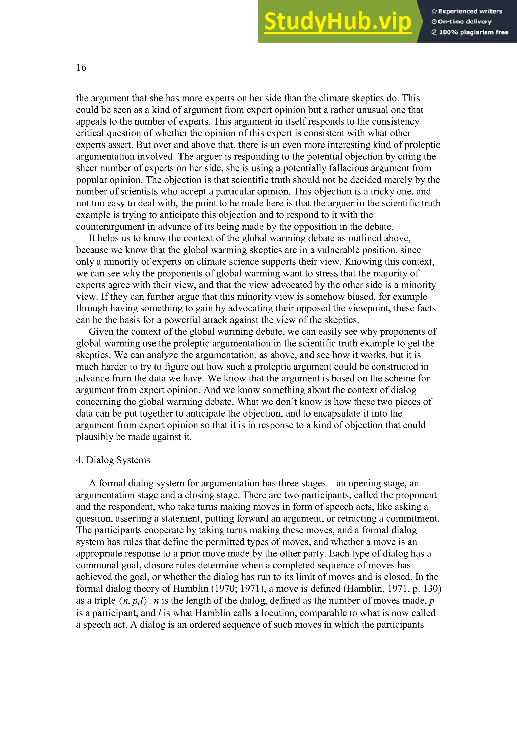 Anticipating Objections In Argumentation | PDF