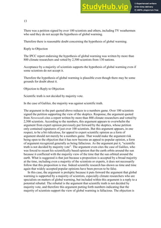 Anticipating Objections In Argumentation | PDF