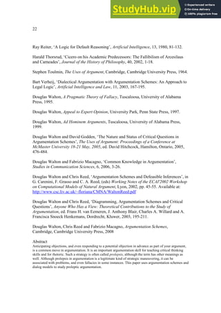 Anticipating Objections In Argumentation | PDF