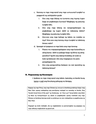 Anticipation guide pagtukoy sa detalye | PDF