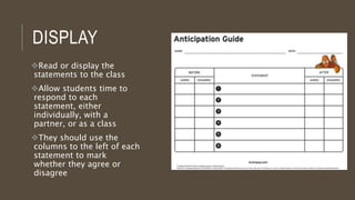 Anticipation guide PPT Megan Rudolph | PPTX