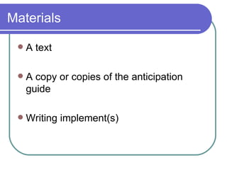 Anticipation guides | PPT