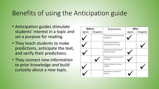 Anticipation guides ppt | PPTX