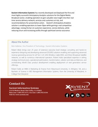 Anticipatory analytics - Bob Hallahan VP Xavient | PDF