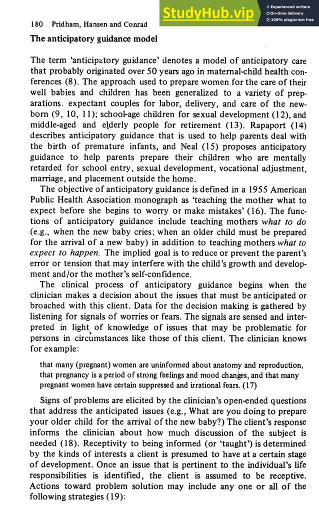 Anticipatory Problem Solving Models For Clinical Practice And Research ...