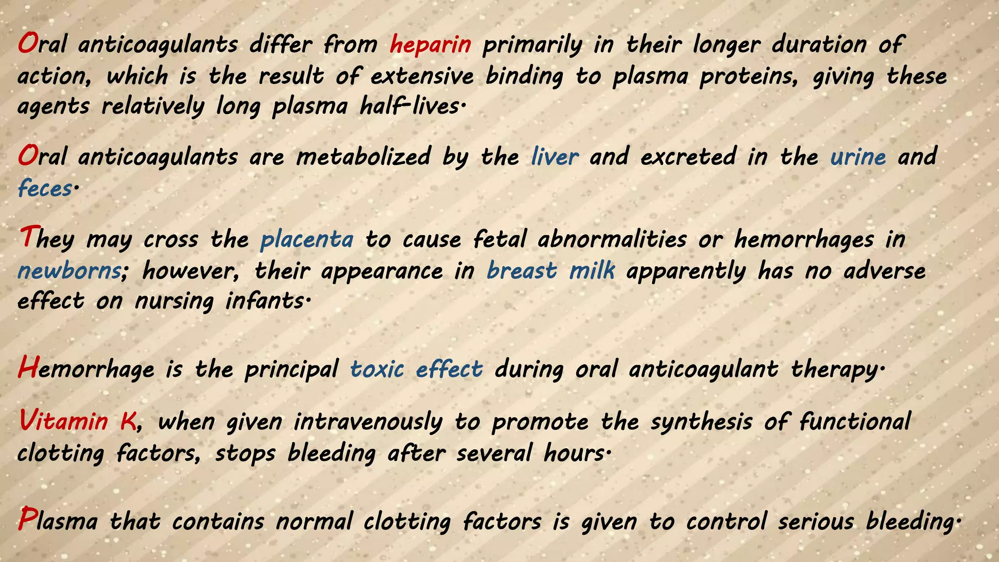 (Anticoagulants / Platelet aggregation inhibitors / Thrombolytic drugs ...