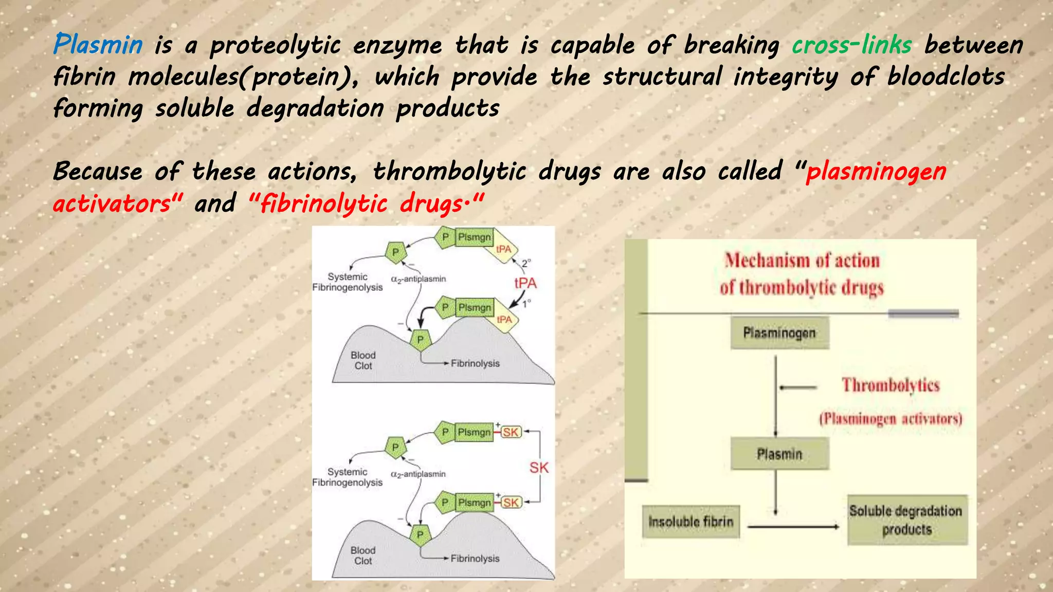 (Anticoagulants / Platelet aggregation inhibitors / Thrombolytic drugs ...