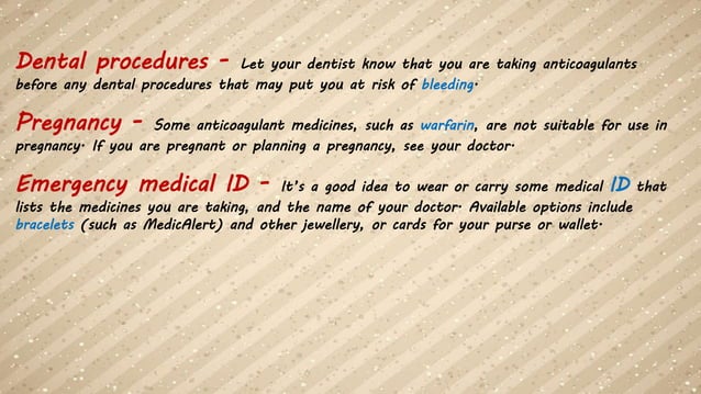(Anticoagulants / Platelet aggregation inhibitors / Thrombolytic drugs ...