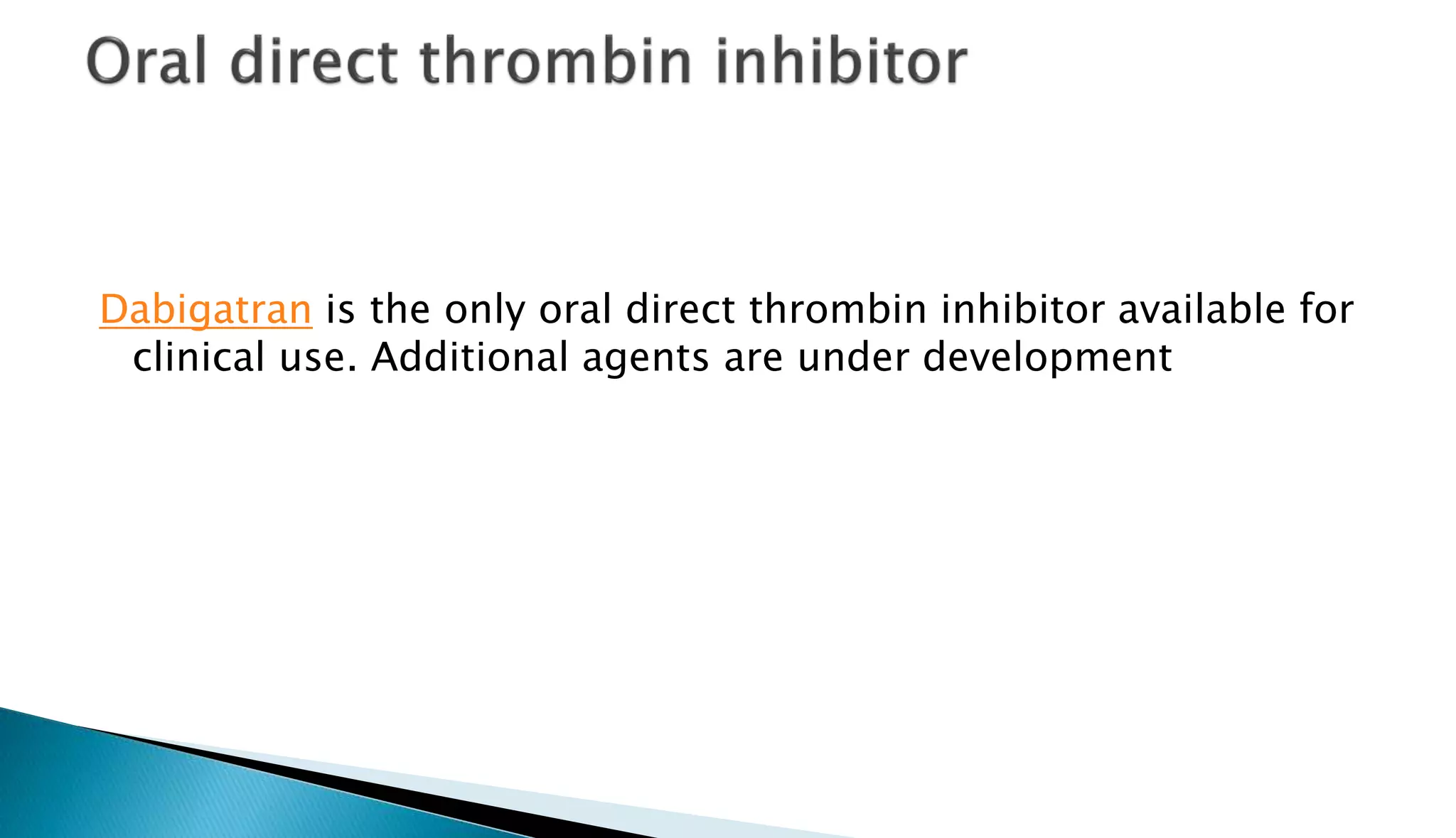 Anticoagulants - Pharmacotherapy | PPTX