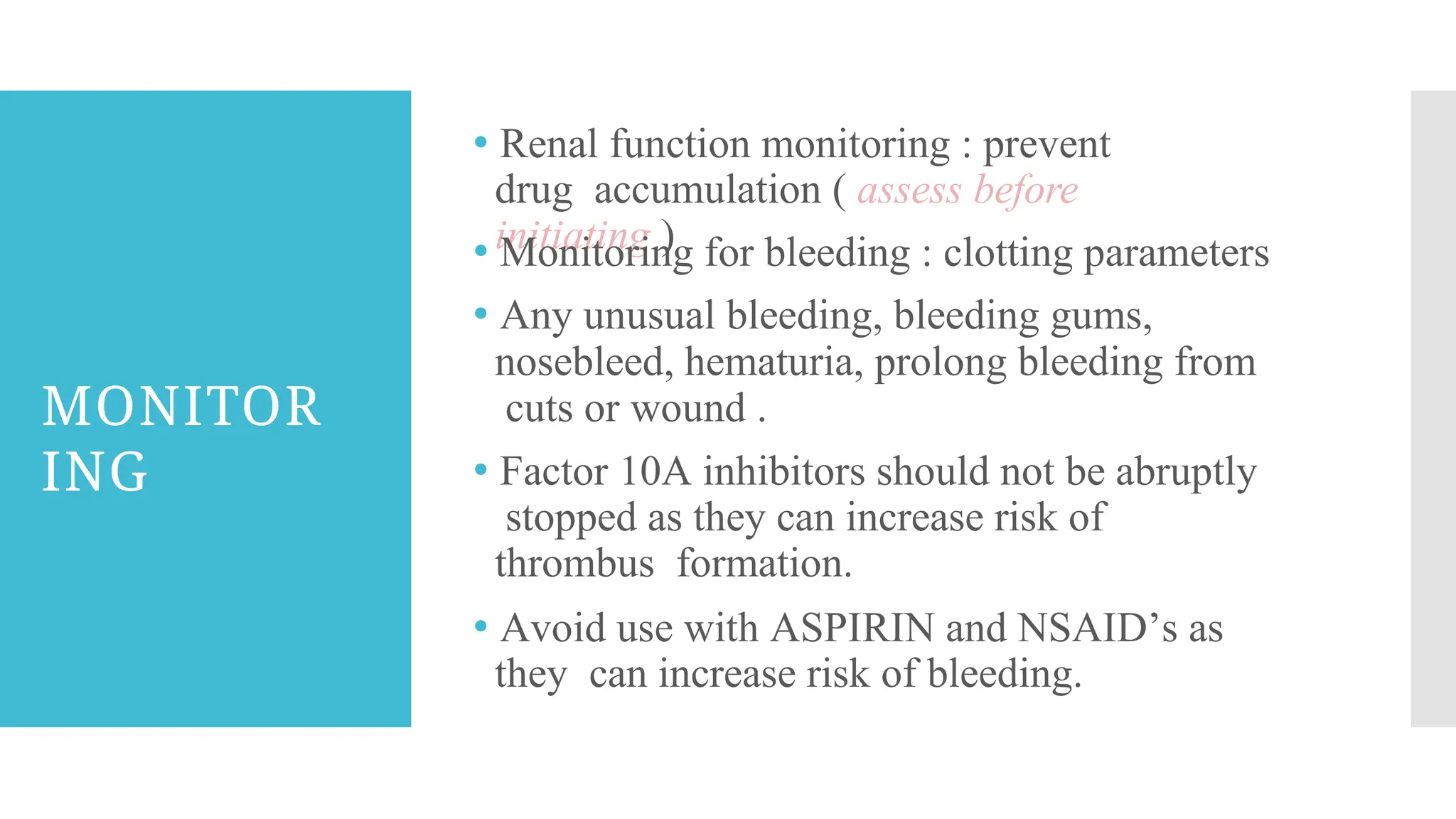 ANTICOAGULANT - FACTOR 10A INHIBITORS.pptx