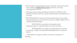 ANTICOAGULANT - FACTOR 10A INHIBITORS.pptx