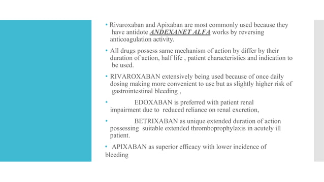 ANTICOAGULANT - FACTOR 10A INHIBITORS.pptx