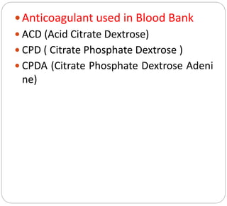 Anticoagulants | PPTX